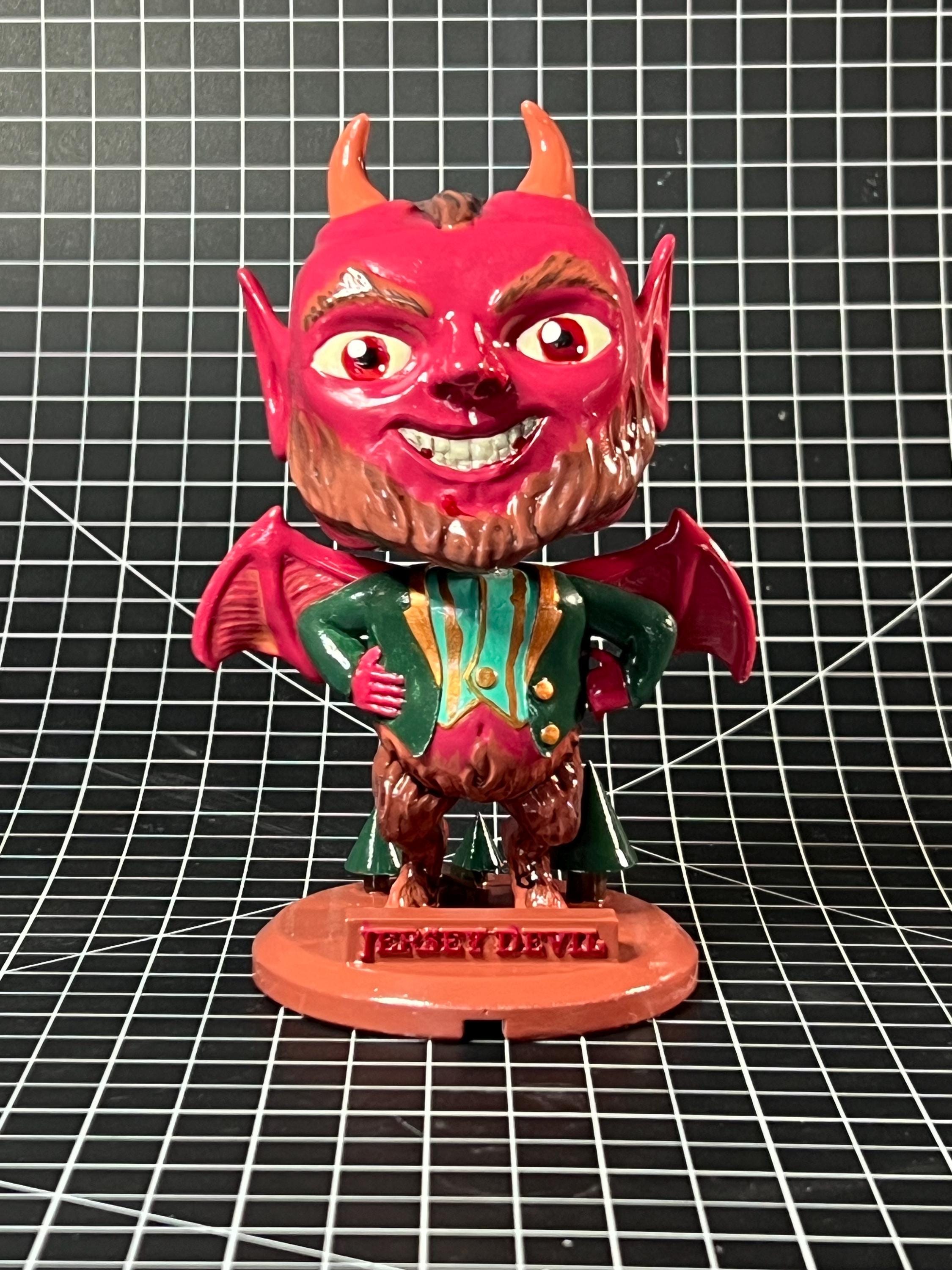 Bobblehead Jersey Devil. Creepy Desk Decoration. Holiday Fun Toy Bobble ...