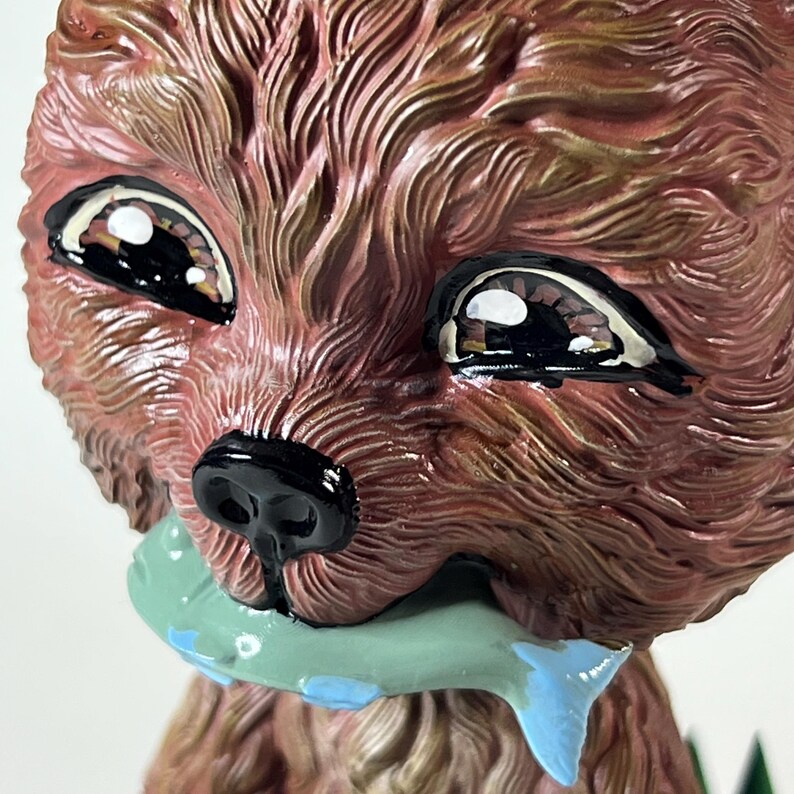 Bobblehead Grizzly Bear, Fun Desk Decoration, Wildlife Forest Decor ...