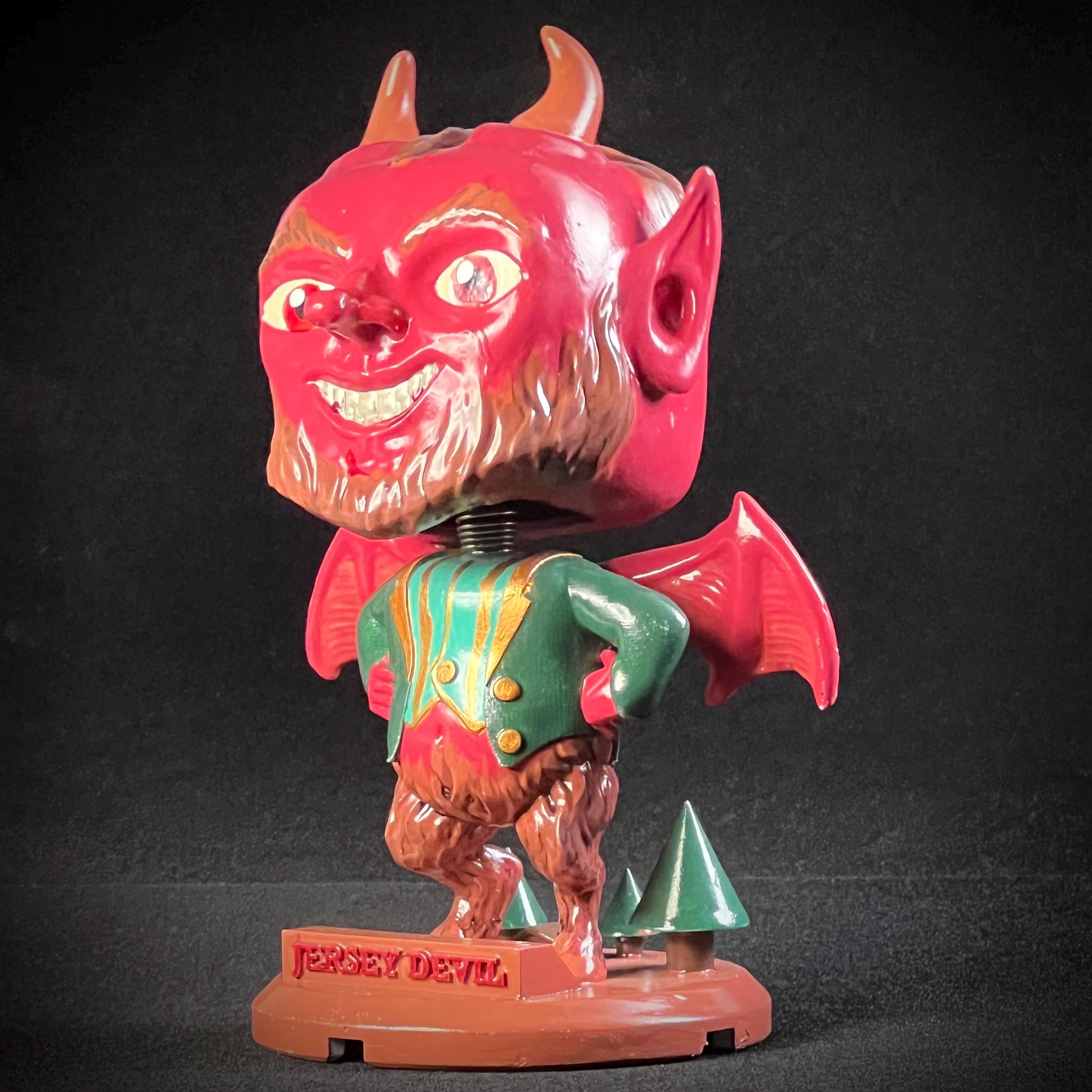 Bobblehead Jersey Devil. Creepy Desk Decoration. Holiday Fun Toy Bobble ...