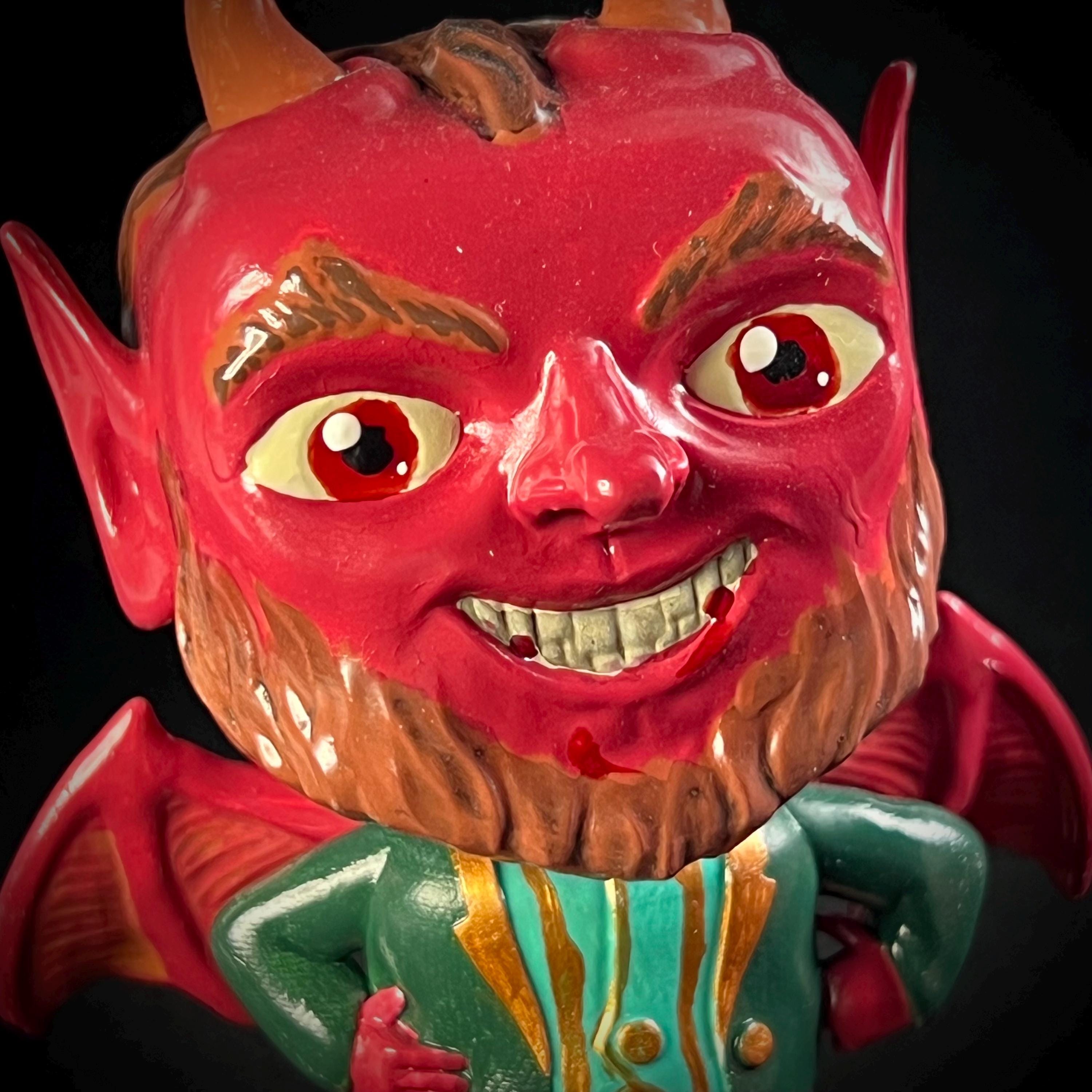 Bobblehead Jersey Devil. Creepy Desk Decoration. Holiday Fun Toy Bobble ...