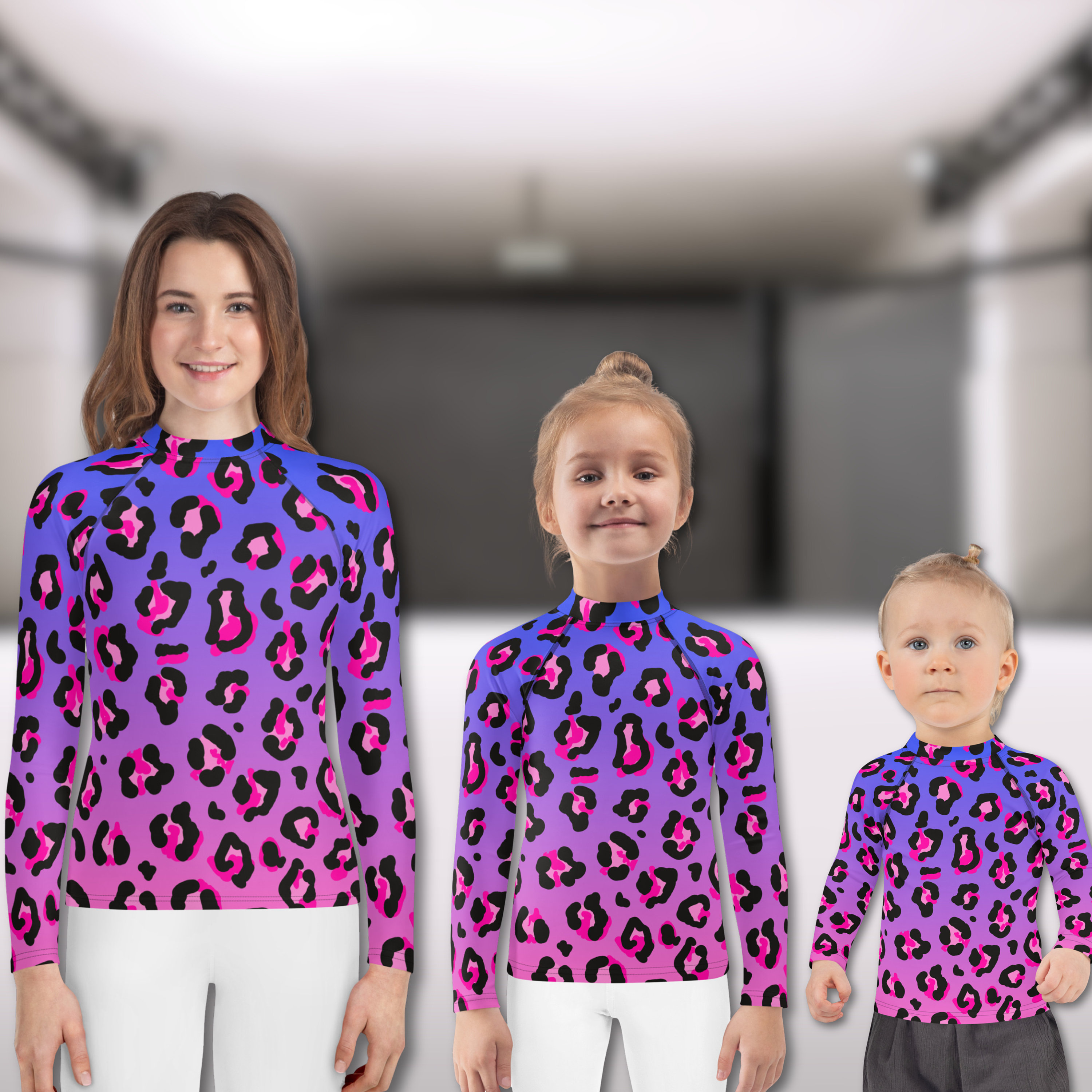 Leopard Jiu Jitsu Rash Guard for Kids Women | BJJ Rashguard | Girls ...
