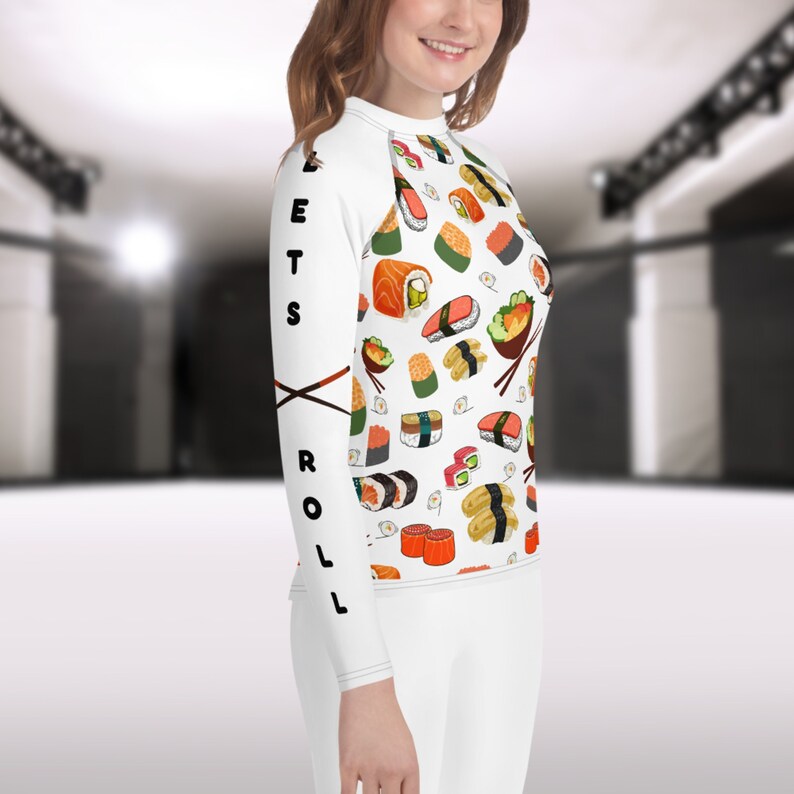 Sushi Rash Guard Jiu Jitsu No Gi Rash Guard BJJ Shirt MMA Long Sleeve ...