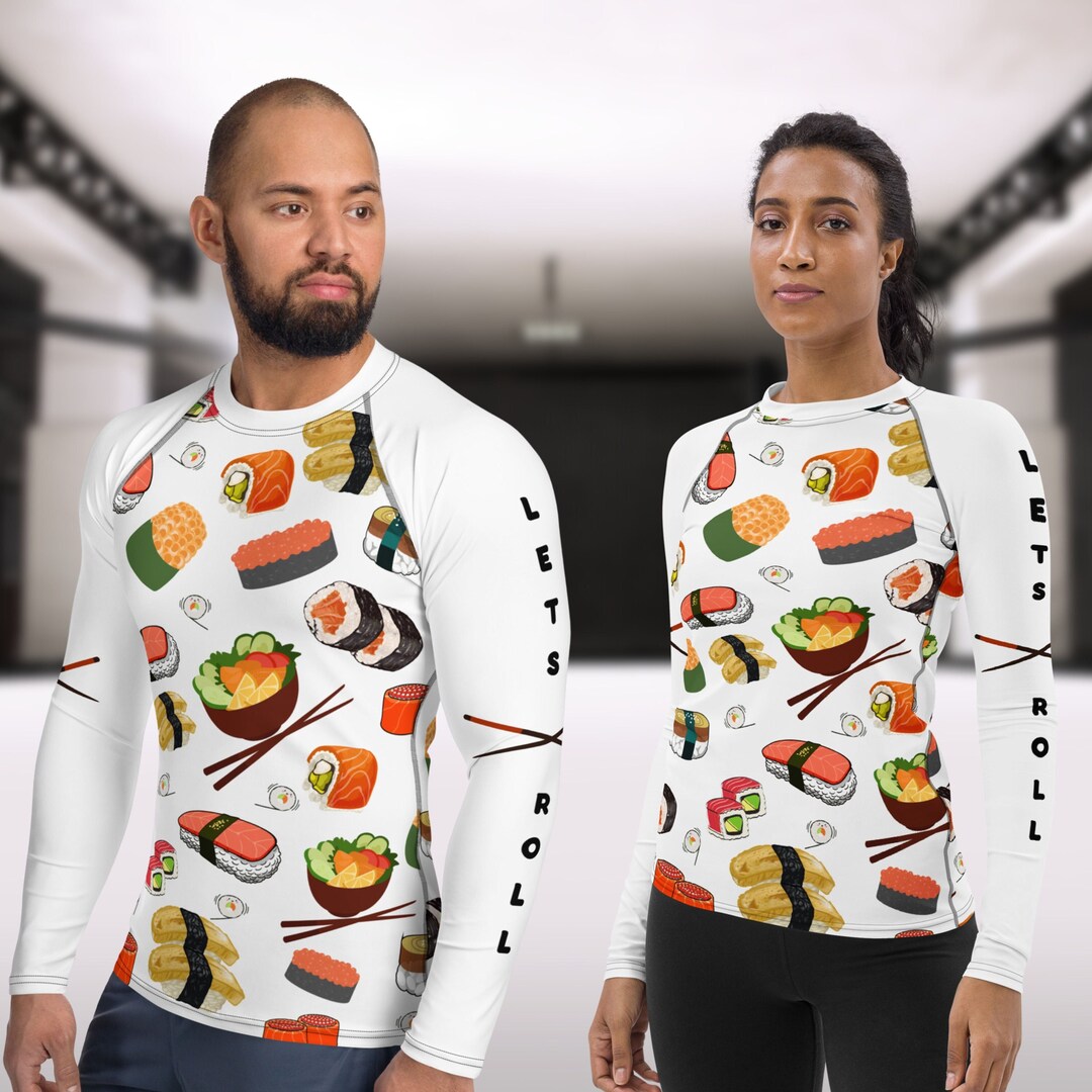 Sushi Rash Guard | Jiu Jitsu No Gi Rash Guard | BJJ Shirt | MMA | Long ...