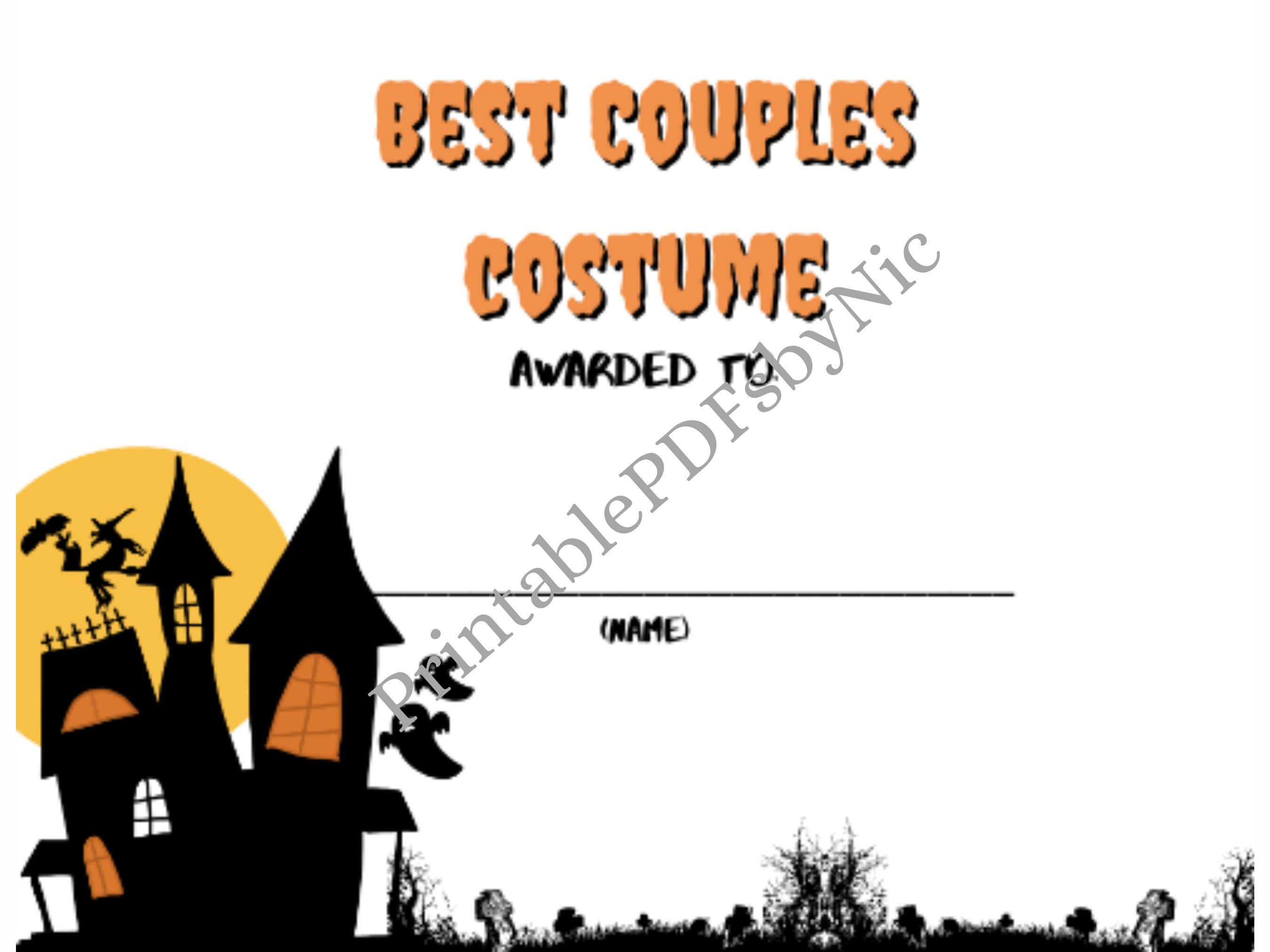 Halloween Costume Contest Scorecard/ Scoresheet L Editable - Etsy