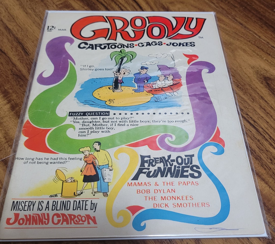 1968 Groovy Comic | Vol #1 | Rare | Fine Condition | Johnny Carson - Etsy