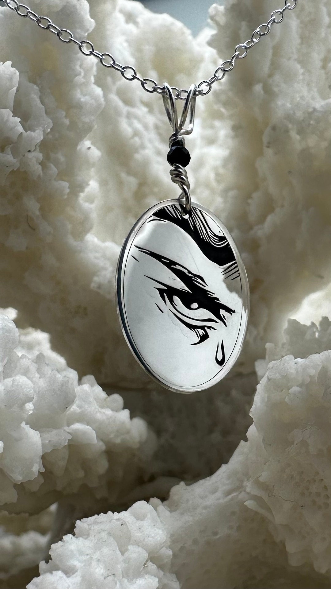 The Fallen Angel’s Gaze Tear of Lucifer Necklace, Personalized, Devil ...