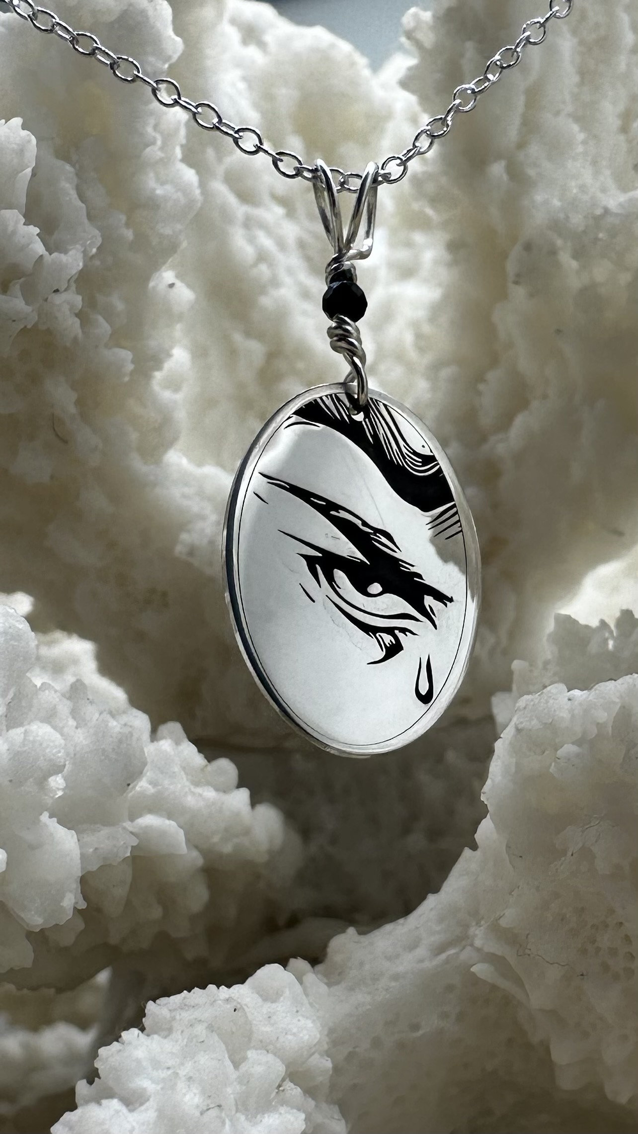 The Fallen Angel’s Gaze Tear of Lucifer Necklace, Personalized, Devil ...