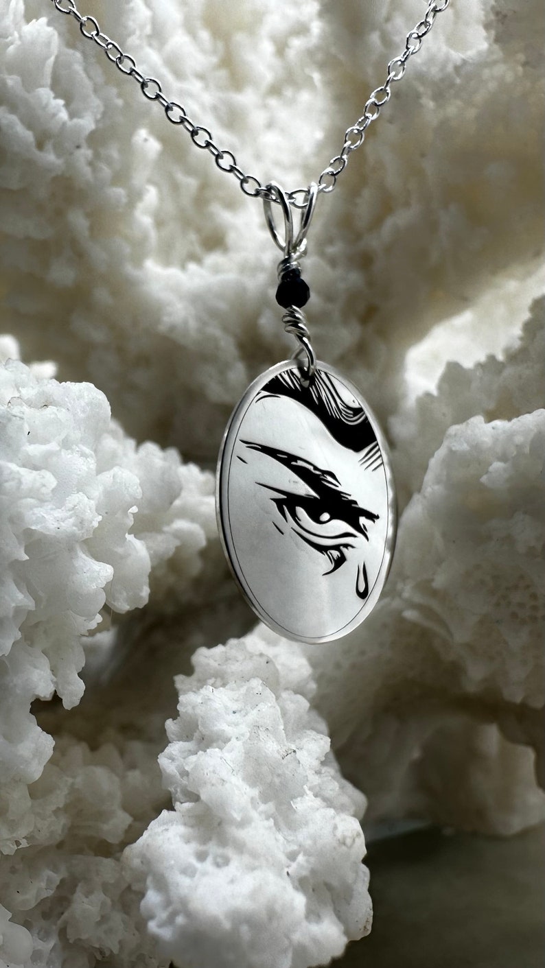 The Fallen Angel’s Gaze Tear of Lucifer Necklace, Personalized, Devil ...