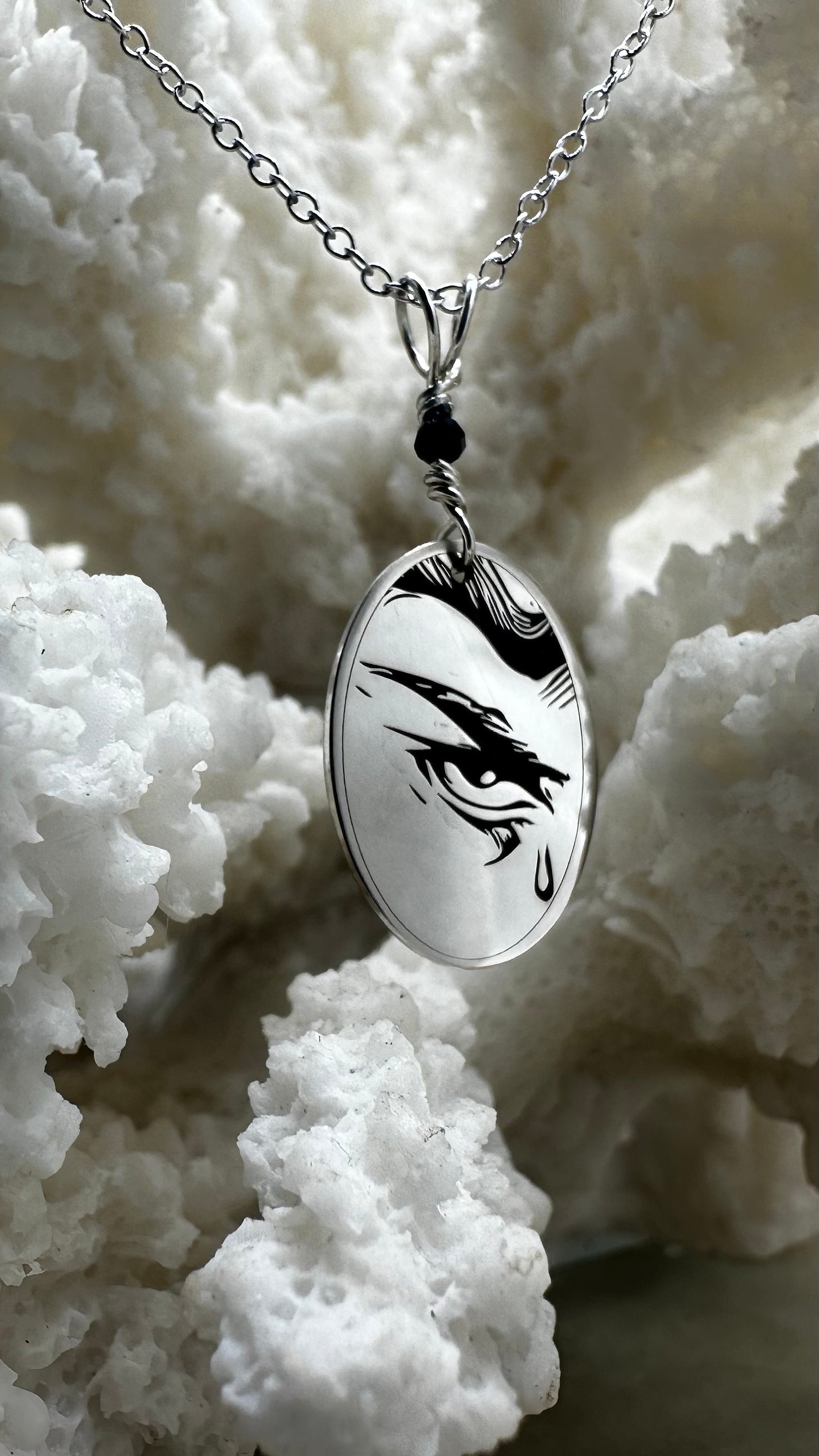 The Fallen Angel’s Gaze Tear of Lucifer Necklace, Personalized, Devil ...