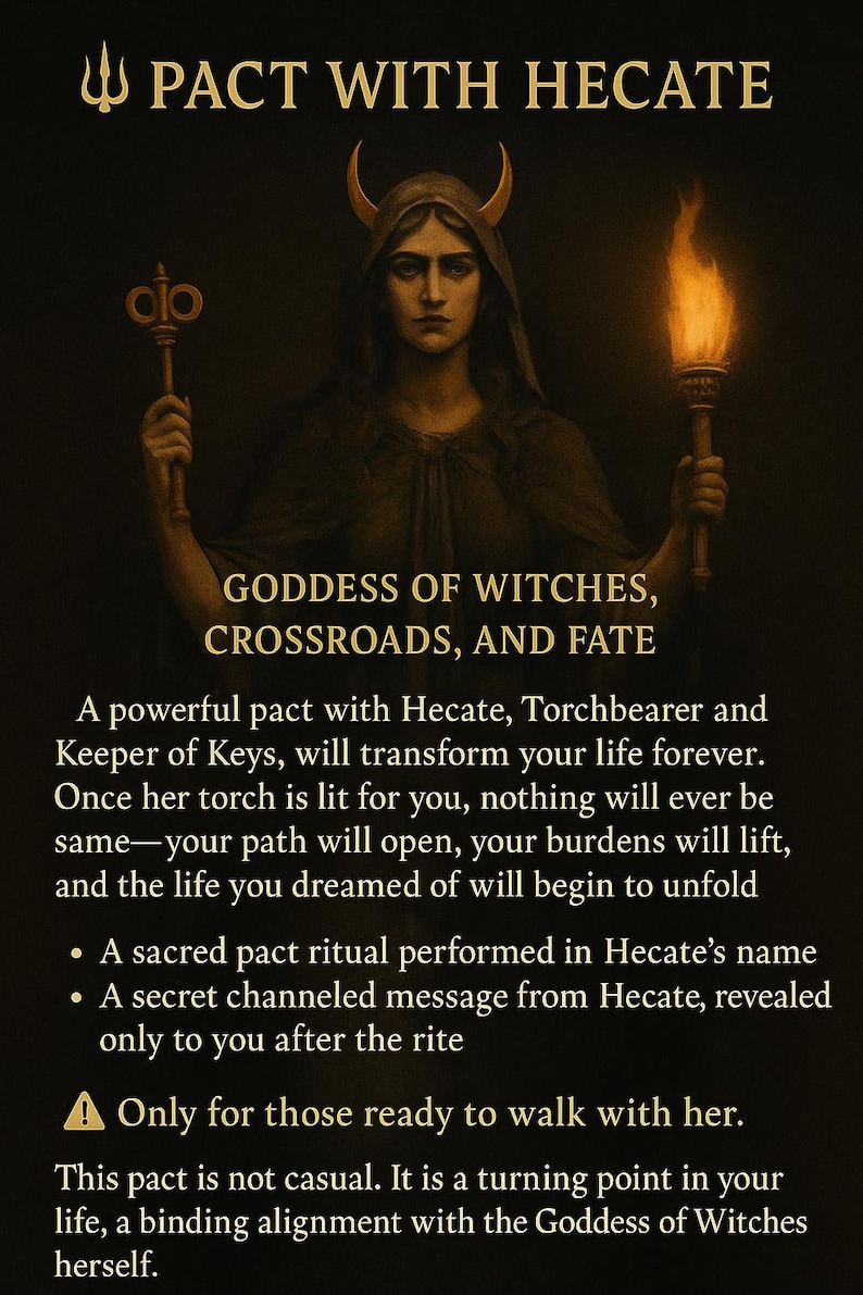 Hecate Pact Rite: Secret Message & Tarot Card - Etsy