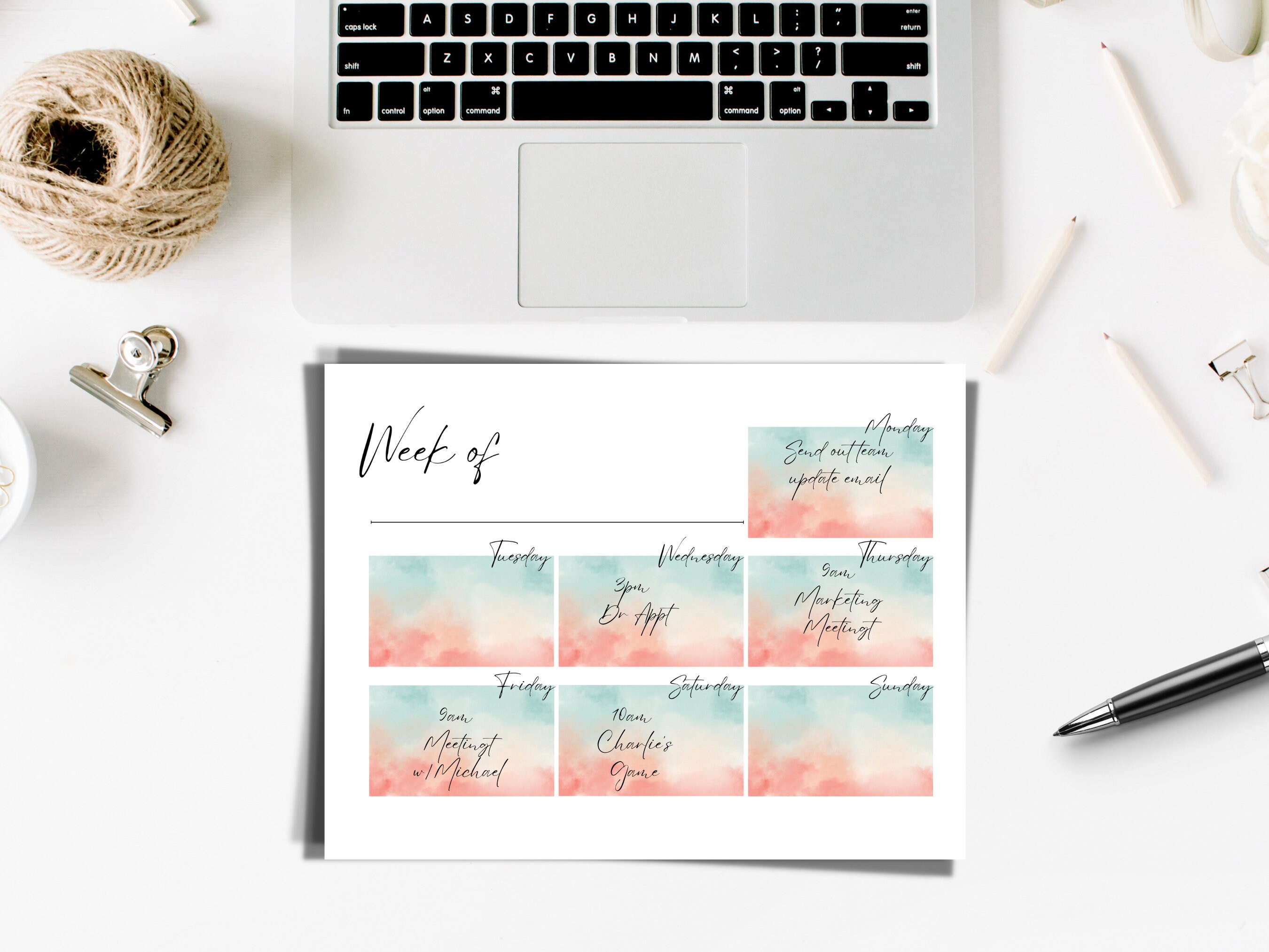 Weekly Printable Planner ADHD Printable Planner BUJO Planner Weekly to ...