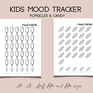 Kids Mood Tracker Printable Bundle Monthly Mood Tracker Mood Chart ...