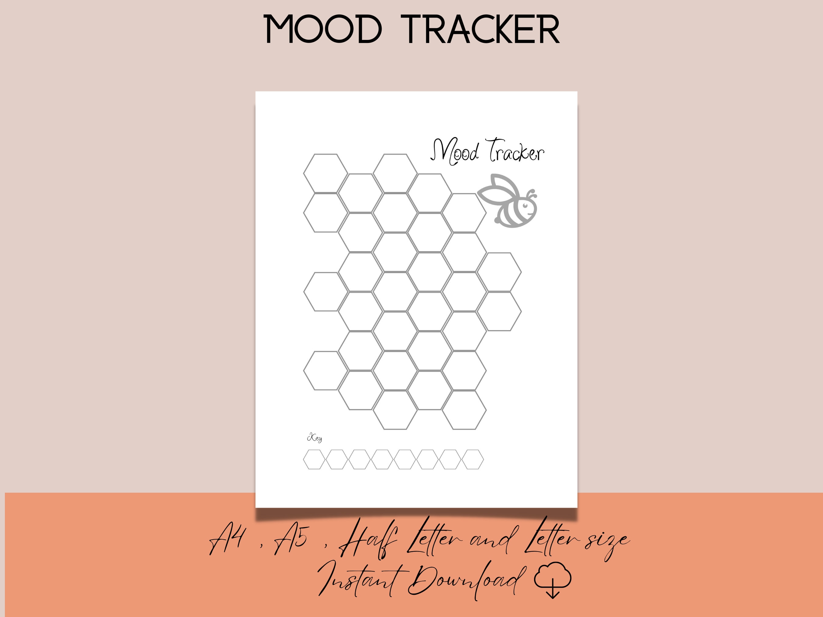 Mood Tracker Printable Monthly Mood Tracker Mood Chart Journal Self ...