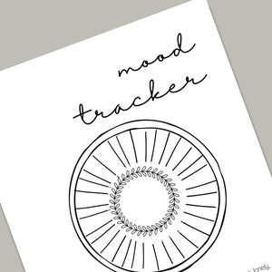 Mood Tracker Printable Monthly Mood Tracker Mood Chart Journal Self ...