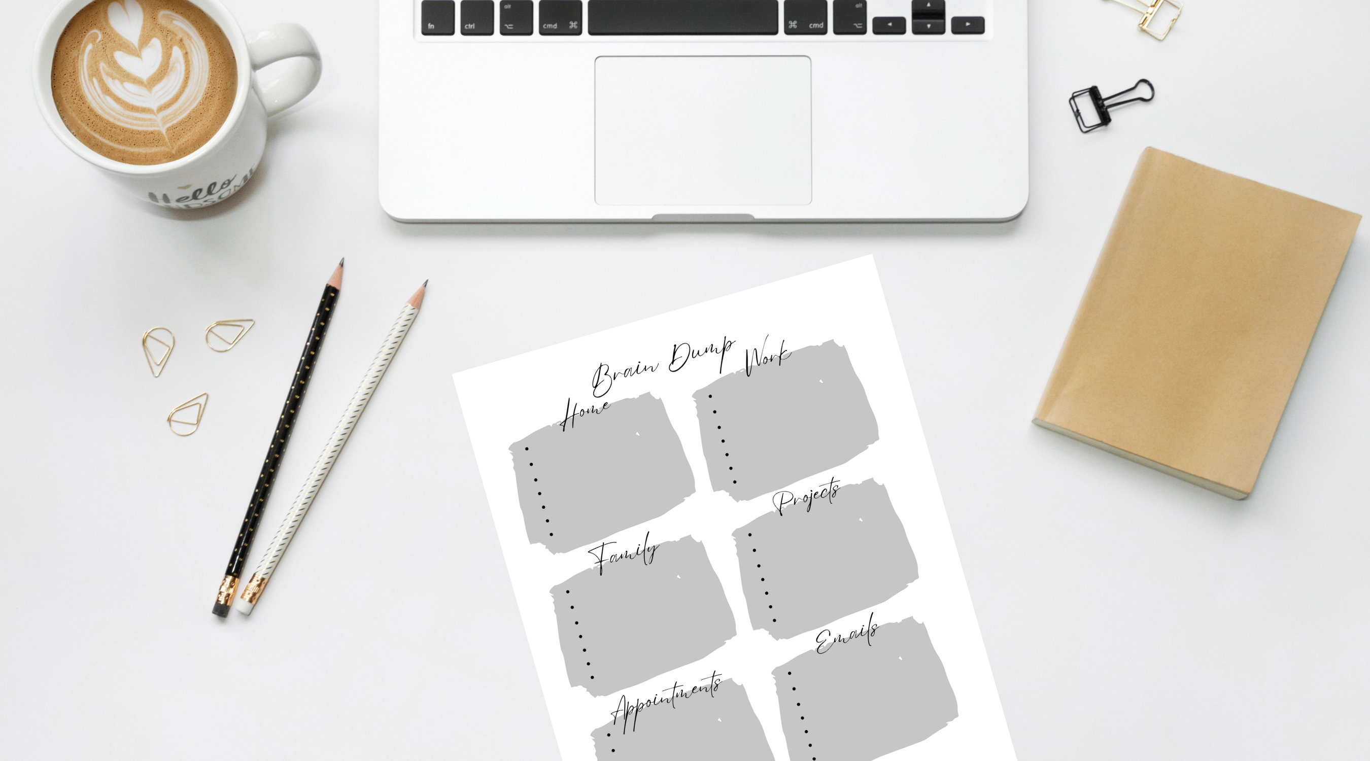 Brain Dump Printable Template Thought Organizer to Do List ADHD Brain ...