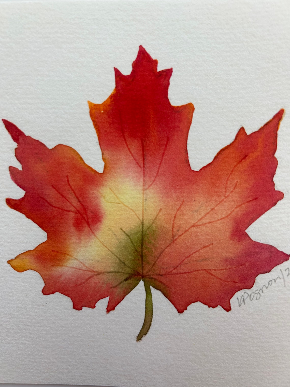 Maple Leaf Line Drawing - Etsy