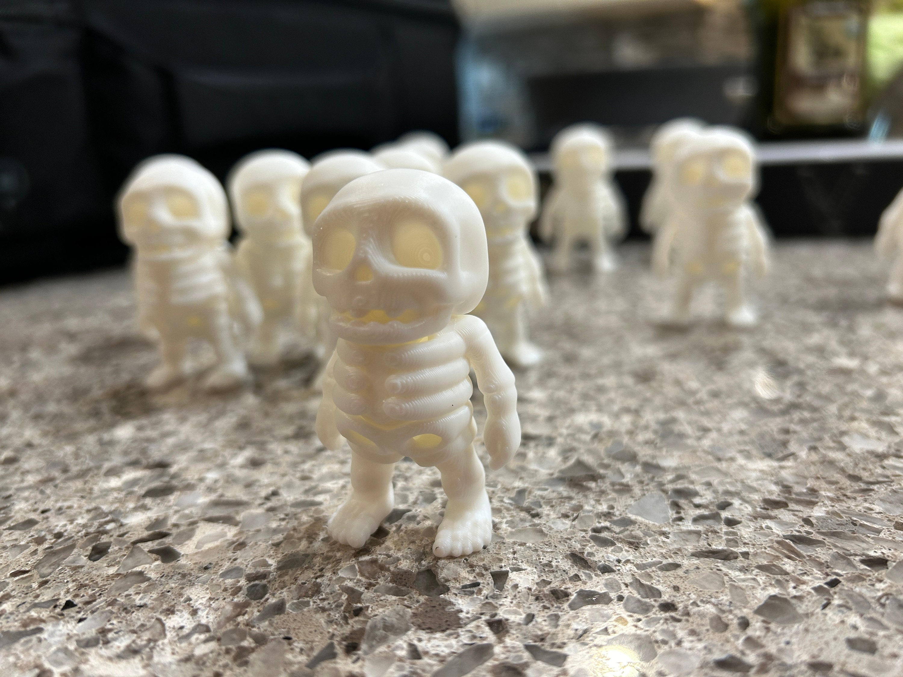 3D Printed tiny Skeletons Halloween Fun - Etsy