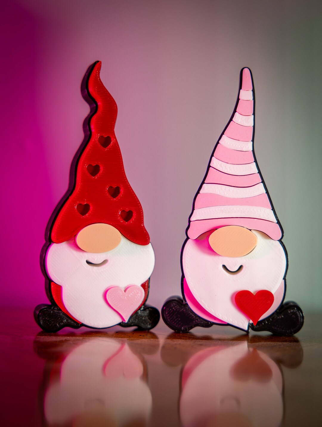 Valentine's Day 3D Printed Gnome - Etsy