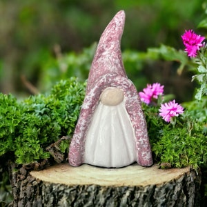 Little Spring Gnome, Handmade Gonk Statue, Air Dry Clay Sculpture ...