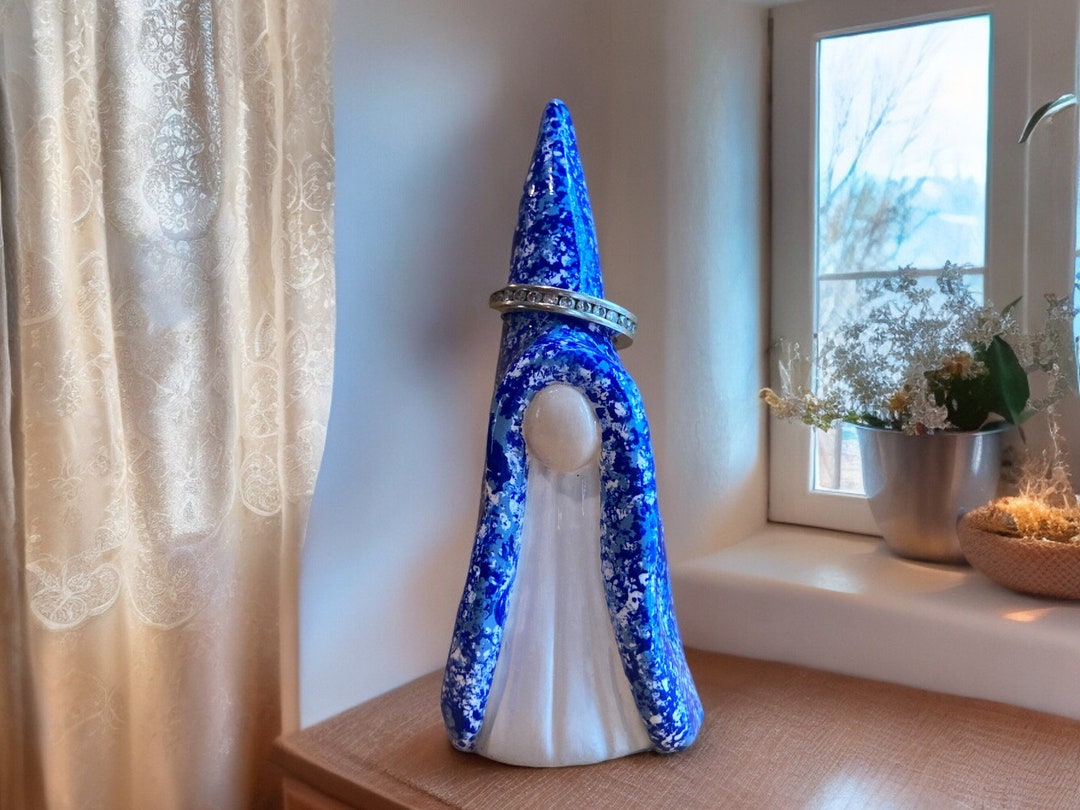 Handmade Gnome Ring Holder - Ring Cone - Jewelry Keeper - Ring Stand ...
