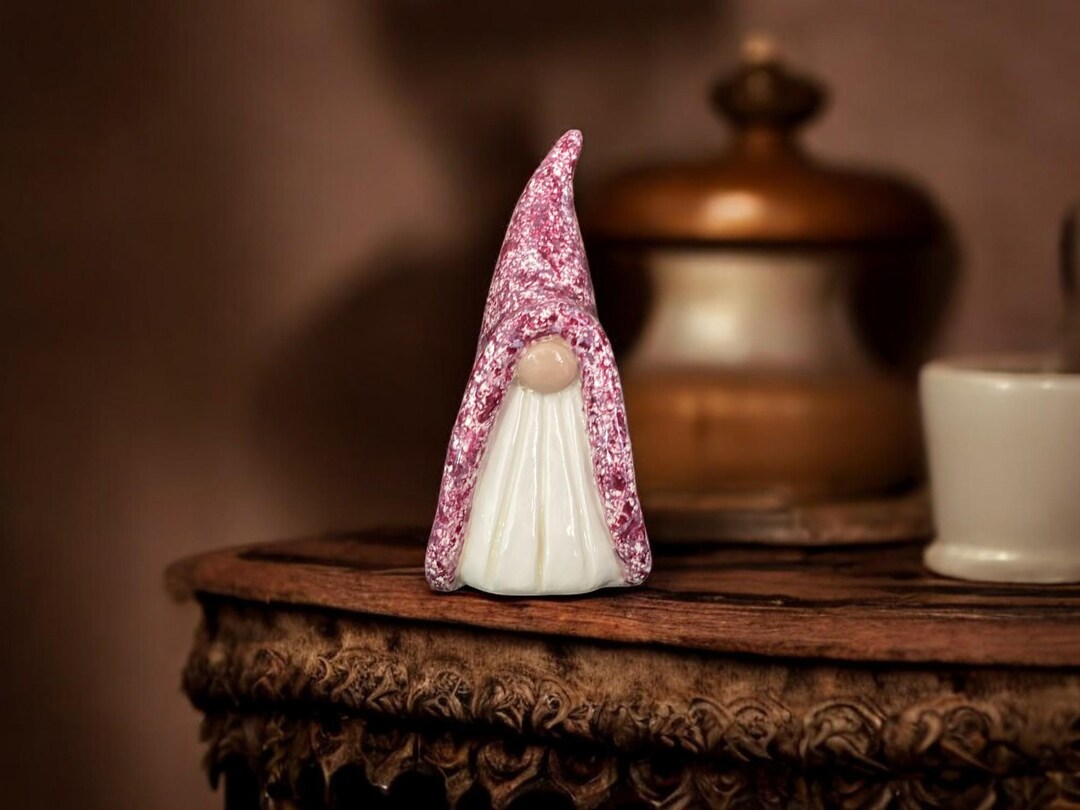 Mythical Creature Gnome in Deep Red Colors - Primitive Gonk or Tomte ...