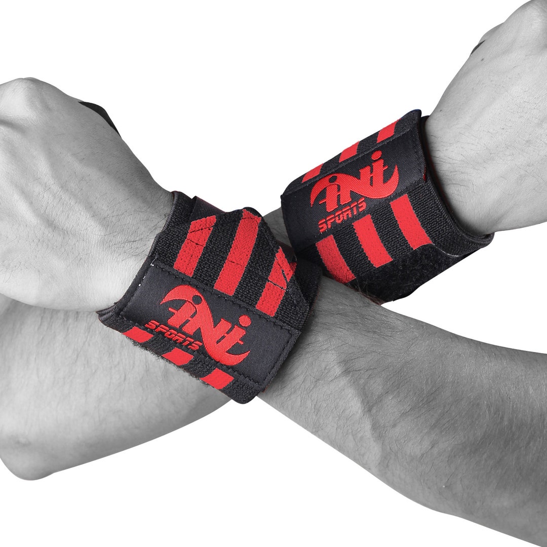 Weight Lifting Wrist Wraps Power Gym Training Straps Hand Bar Grip ...