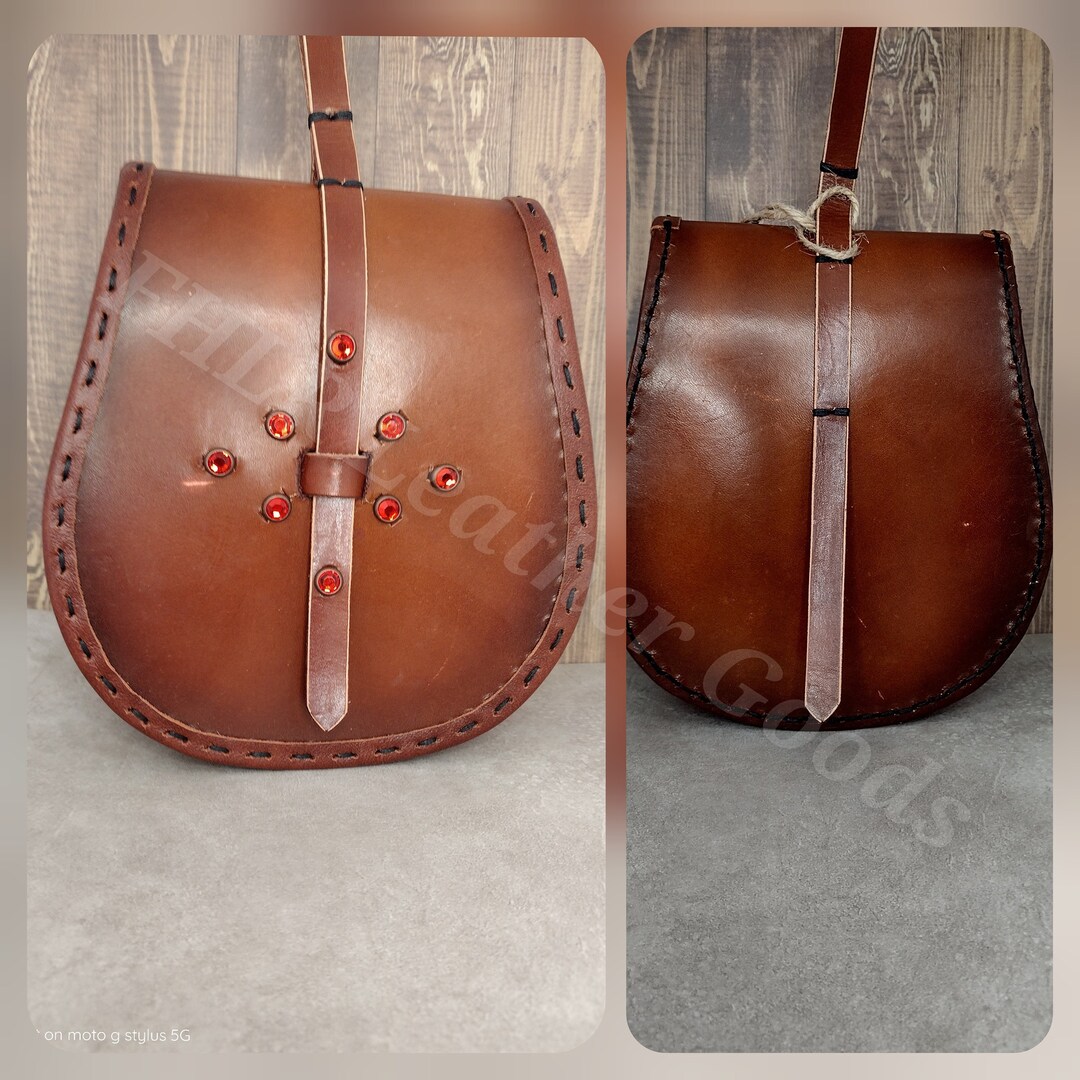 Birka Pouch W/ Red Stones - Etsy