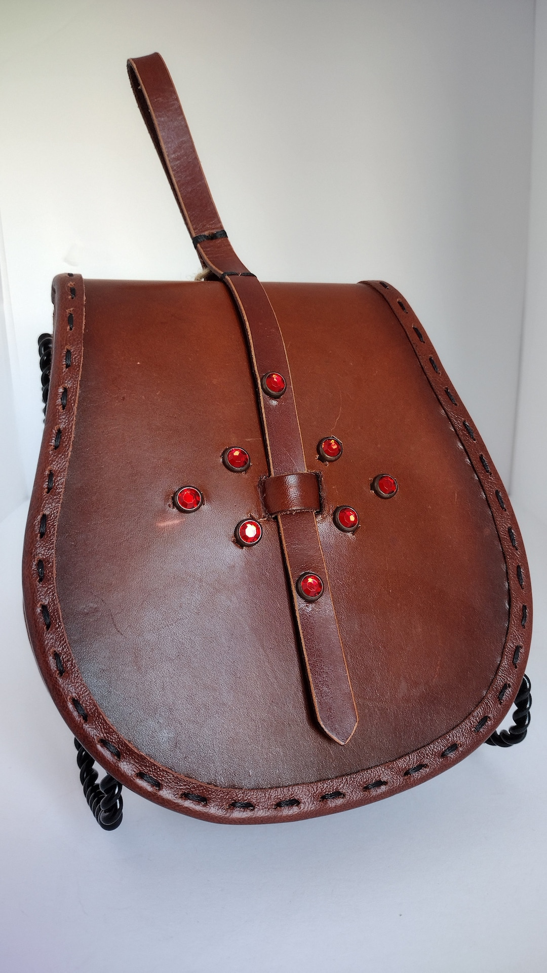 Birka Pouch W/ Red Stones - Etsy