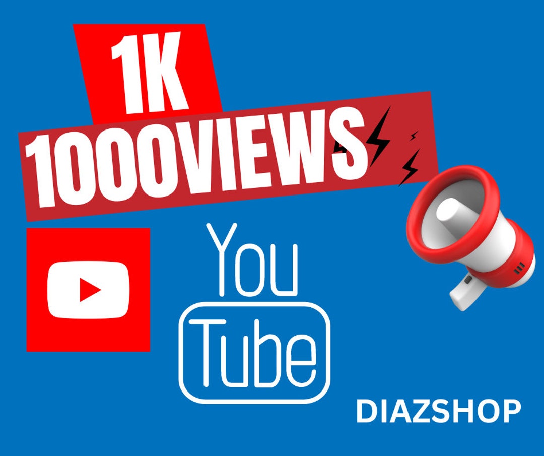 Youtube 1000 Video Views - Etsy