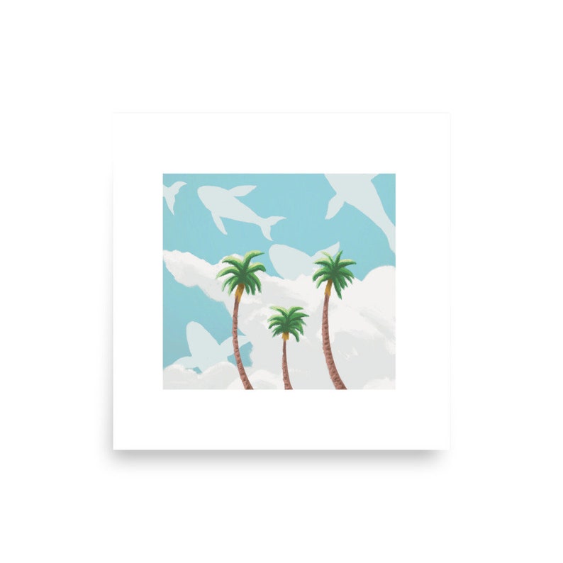 Whale Flight Print - Etsy