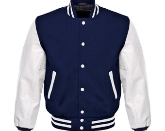 Baseball Jacket Navy - Etsy