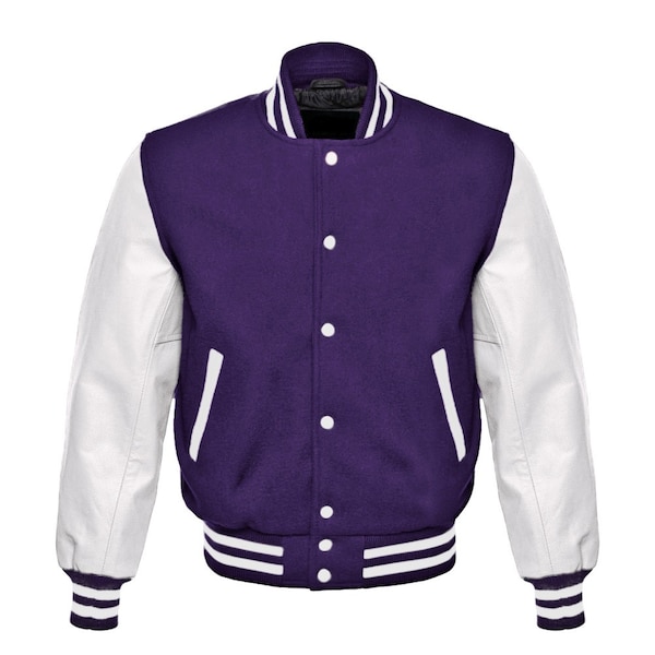 Purple Varsity Jacket - Etsy