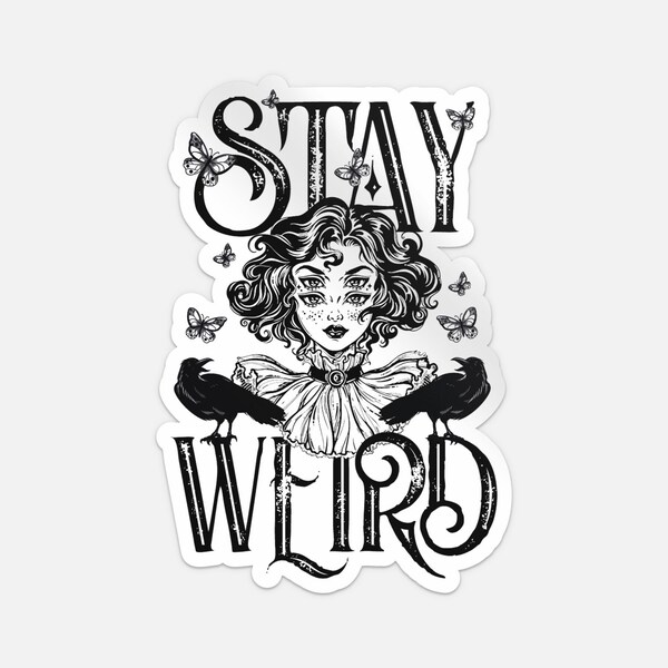 Stay Weird Car Decal - Etsy