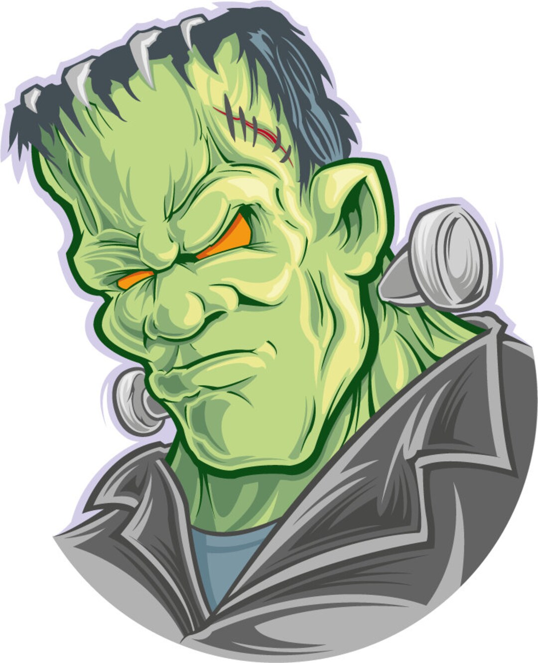 Frankenstein Head Car Bumper Sticker Decal - Etsy Canada