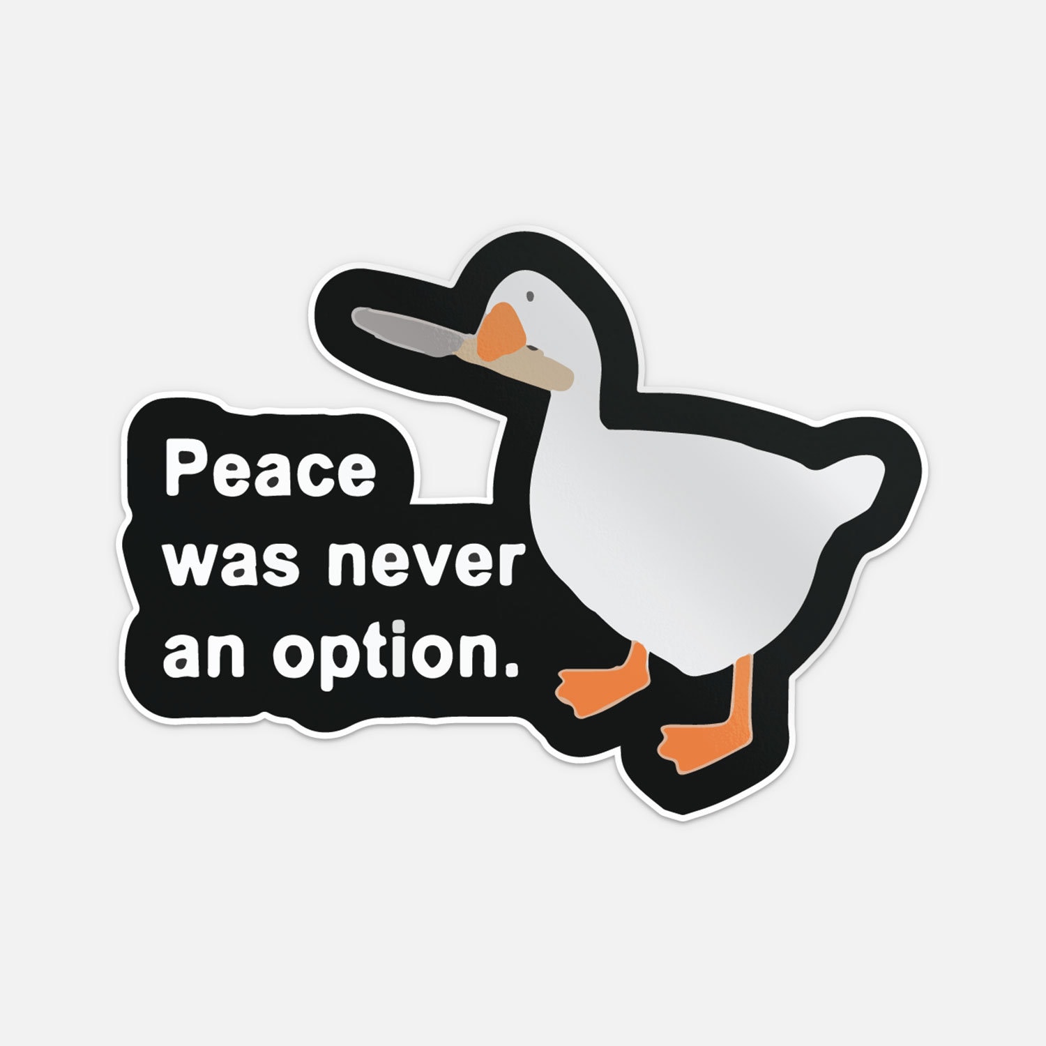 Peace Was Never an Option Sticker Vinyl Car Bumper Decal - Etsy