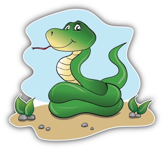 Funny Cartoon Snake