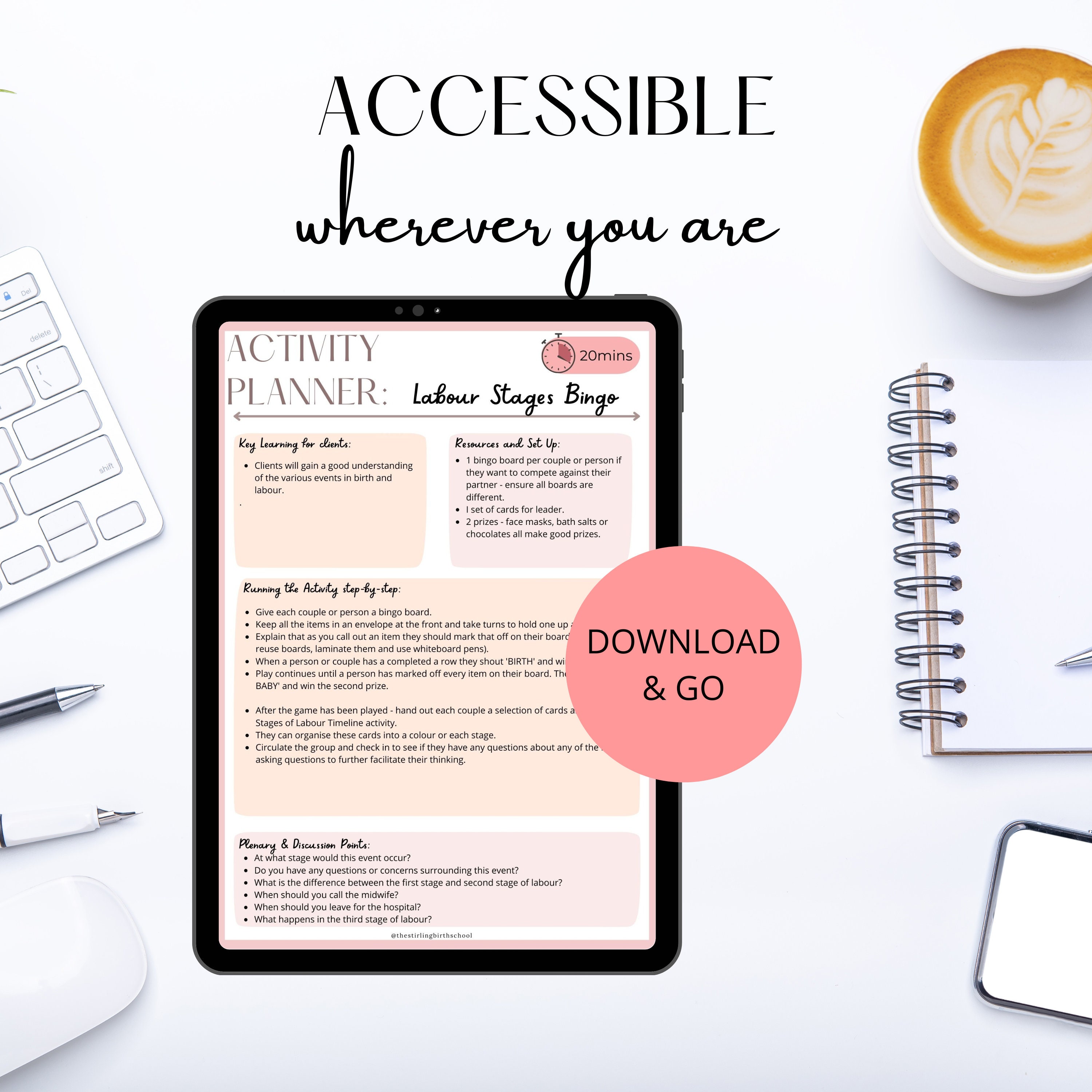 Stages of Labour Bingo Game for Birth Workers, Hypnobirthing ...