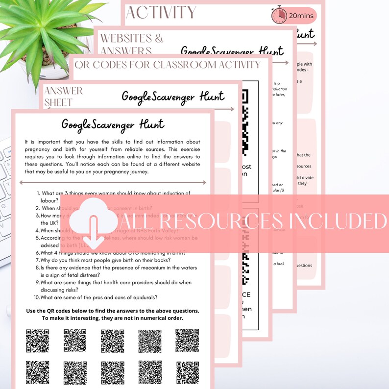 Google Scavenger Hunt: Birth Preparation Edition Birth - Etsy