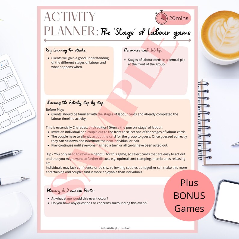 Stages of Labour and Birth Complete Games Activity Pack for - Etsy