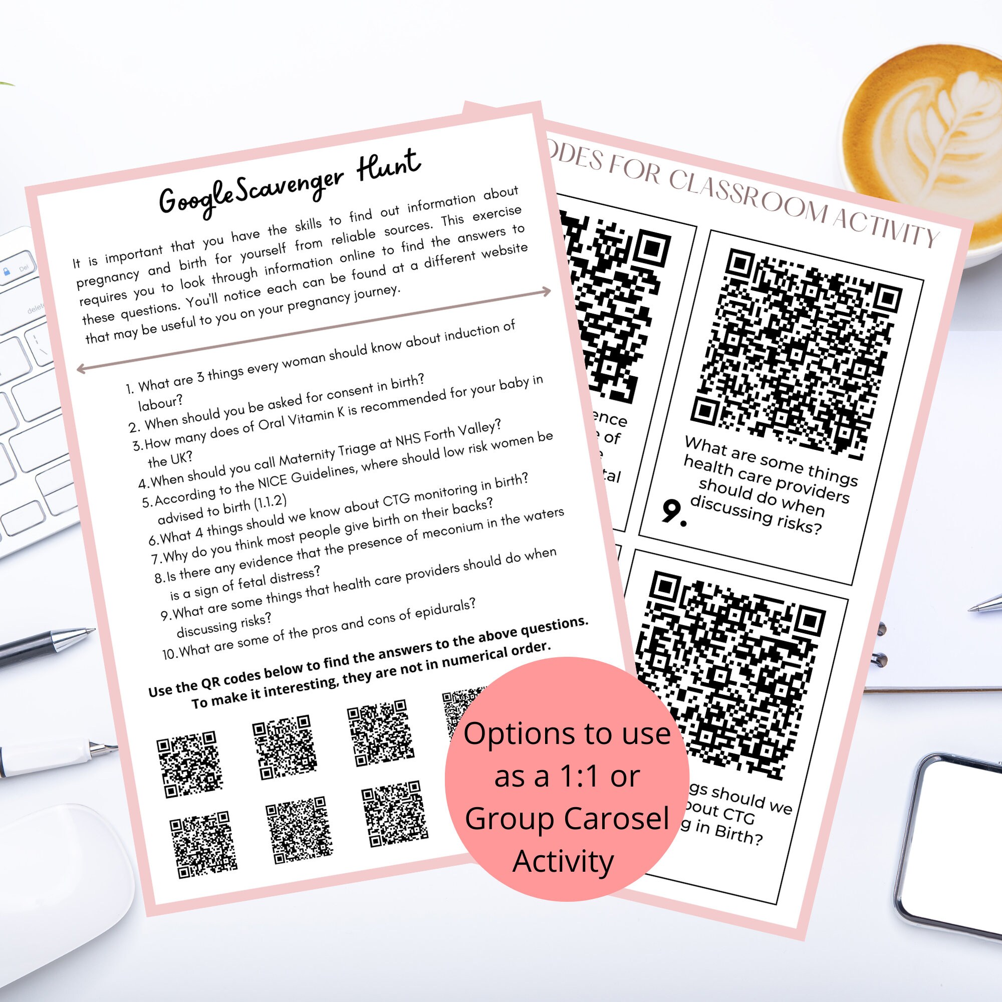 Google Scavenger Hunt: Birth Preparation Edition Birth Worker Aid Doula ...