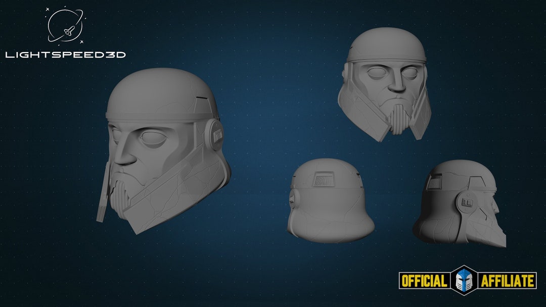 Star Wars 3d Captain Enoch Helmet Diy Kit Etsy Uk