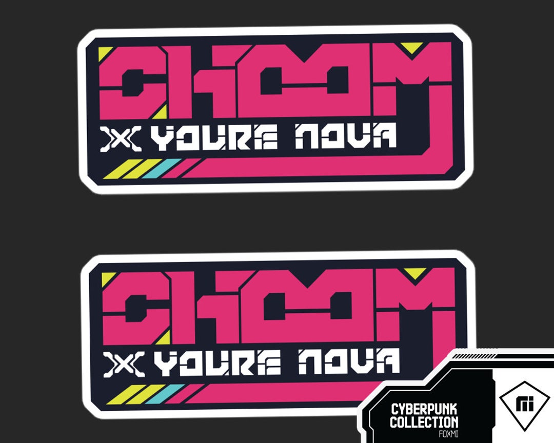 Choom Cyberpunk Sticker You're Nova Sticker Set of 2 Cyberpunk Sticker ...