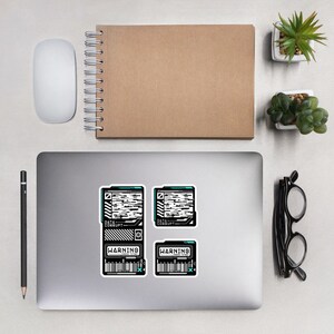 Corrupt Data Stickers Cyberpunk Sticker 3 Pack Multiple Color Options ...