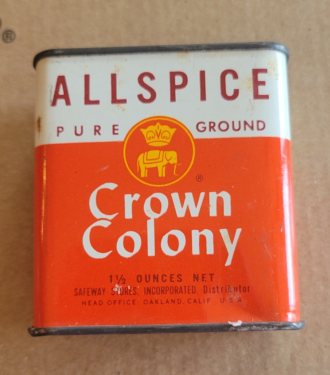 Vintage Crown Colony Allspice Spice Tin. Unopened 1964 - Etsy