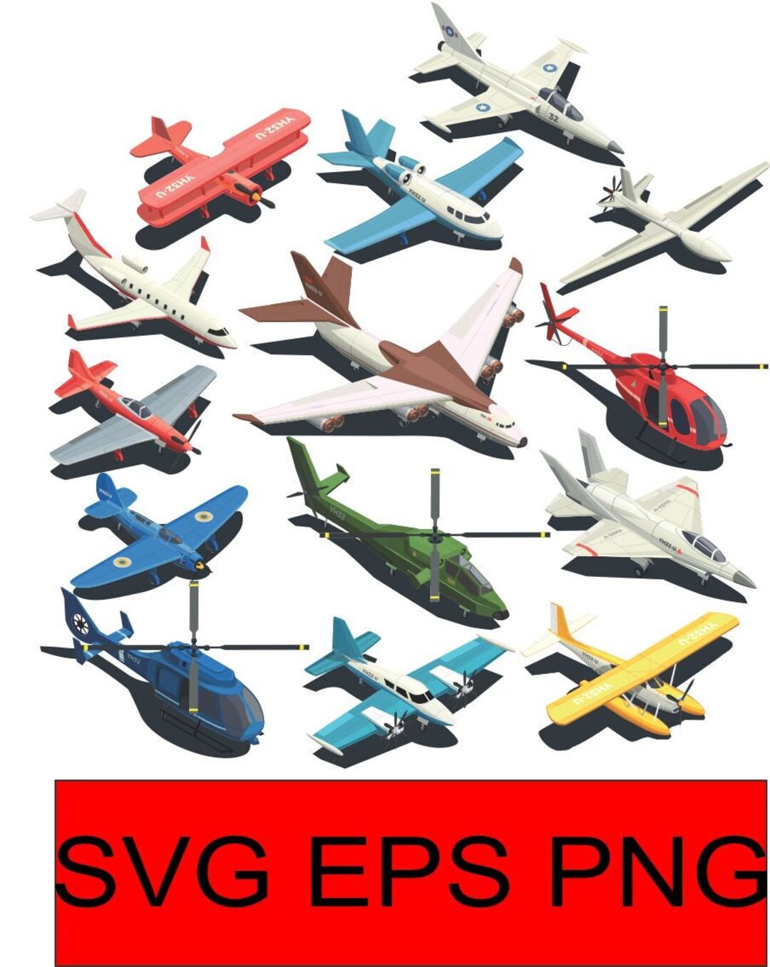 Aviones png eps vector svg - Etsy México