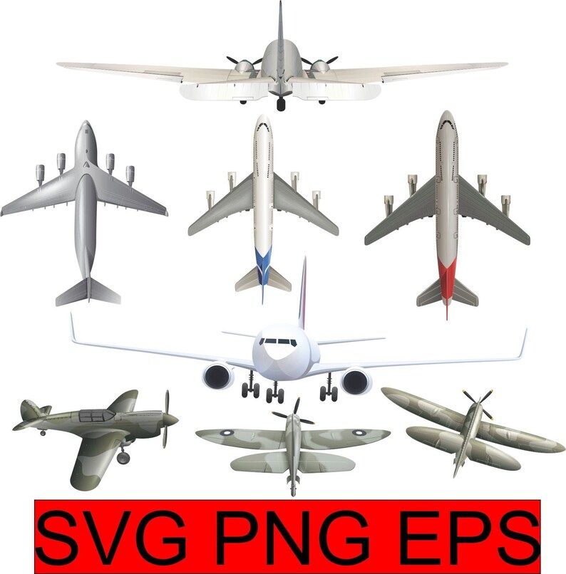 Aviones 2 png eps vector svg - Etsy México