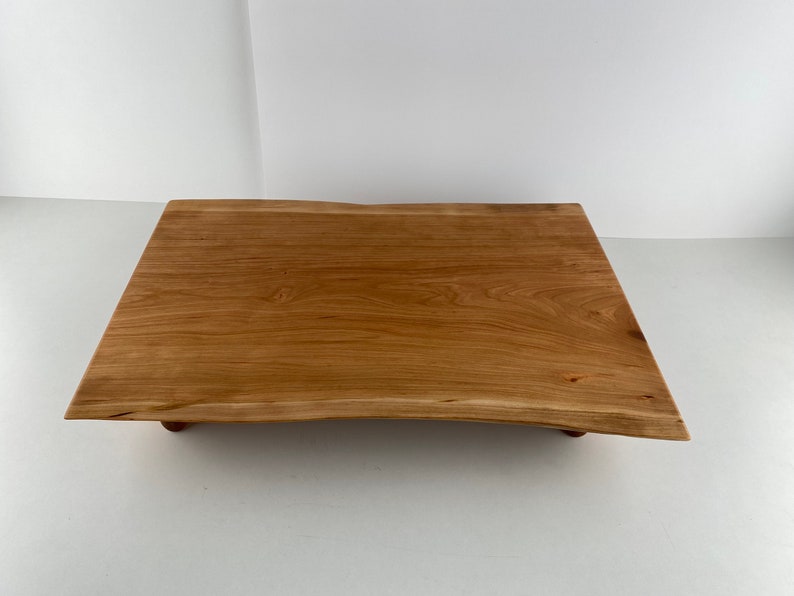 Elevated Serving/display Tray Cherry Wood Double Live Edge - Etsy
