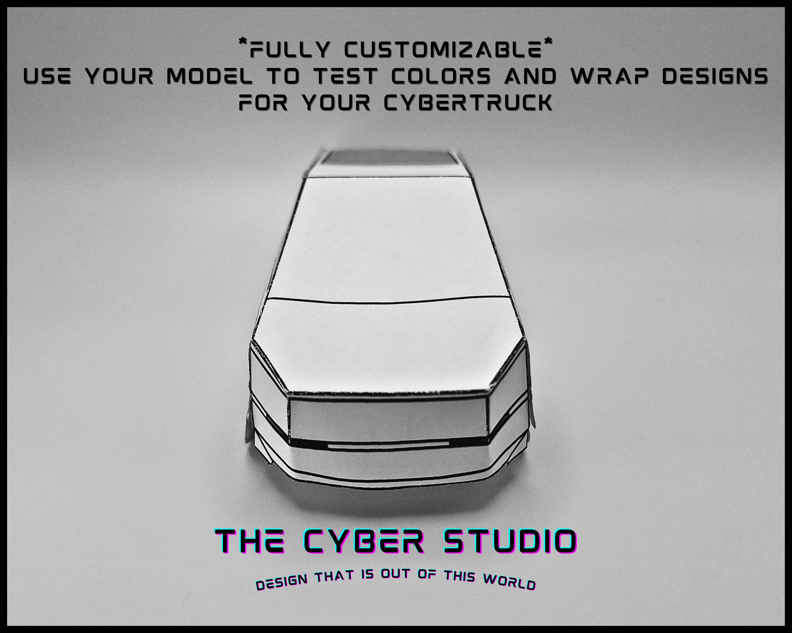 Tesla Armored Glass Cybertruck EV Foldable Origami Craft PDF Printable ...