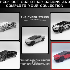 Tesla Cybertruck Full Color Stainless Steel Foldable Paper Origami ...