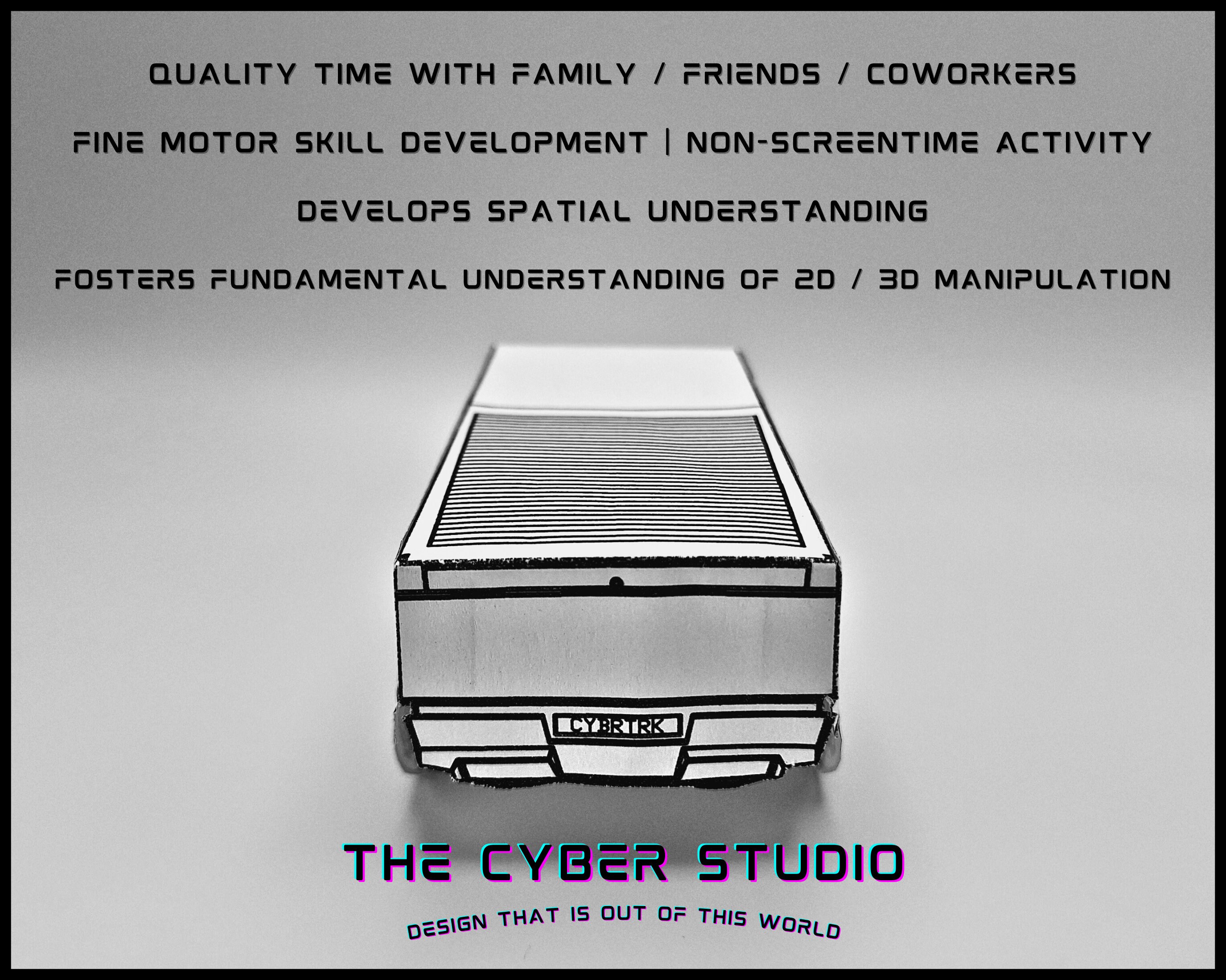 Tesla Armored Glass Cybertruck EV Foldable Origami Craft PDF Printable ...